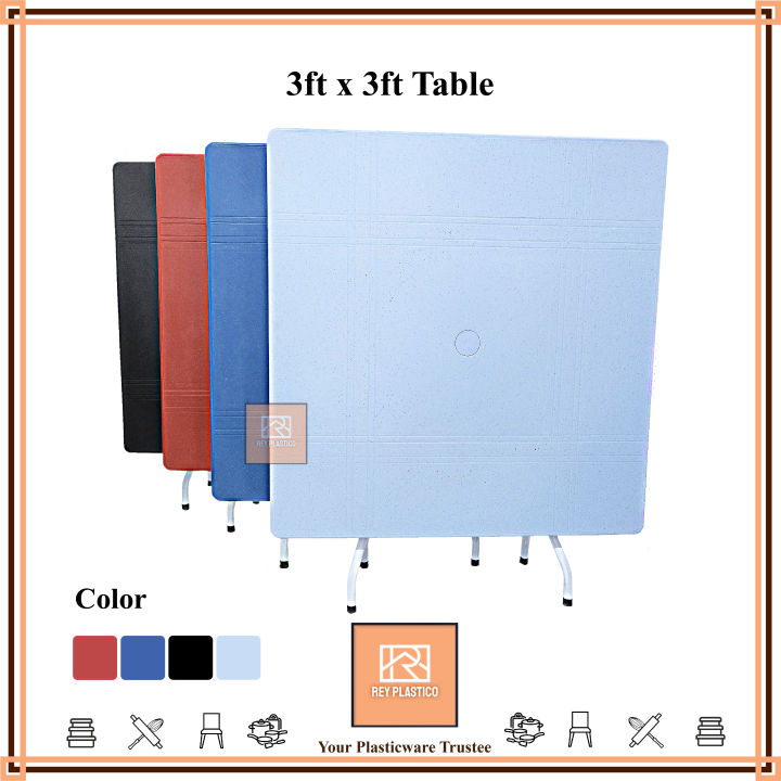 Meja Lipat / Meja Pasar Malam 3x3/ Foldable Plastic Dining Table/ 3’' x ...