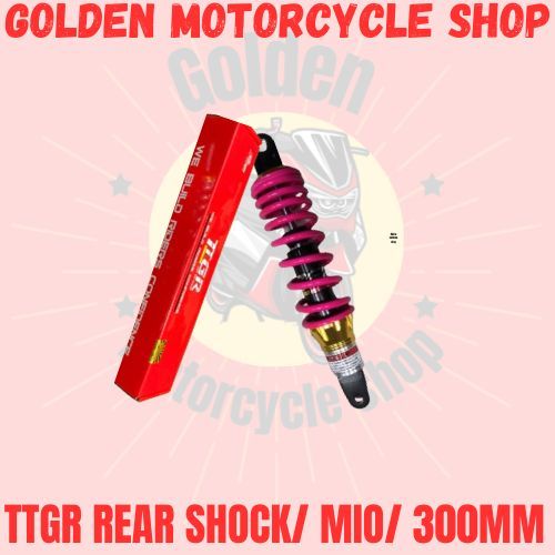TTGR REAR SHOCK 300MM FOR MIO/SKYDRIVE/SOUL/MIO I125/FINO/BEAT/CLICK/RUSI ROYAL/MIO GRAVES ...