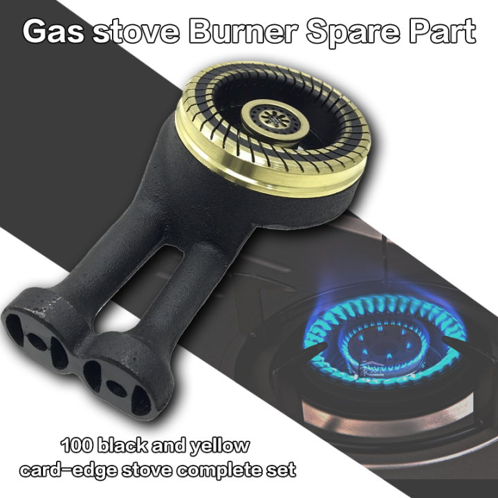 Glass Top Gas Stove Burner Gold And Black Replacement Parts Lazada Ph