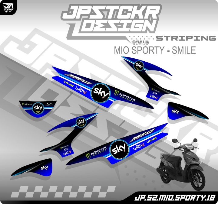 MIO STICKER STRIPING MIO SPORTY - STICKER MOTOR YAMAHA MIO SPORTY LIST ...