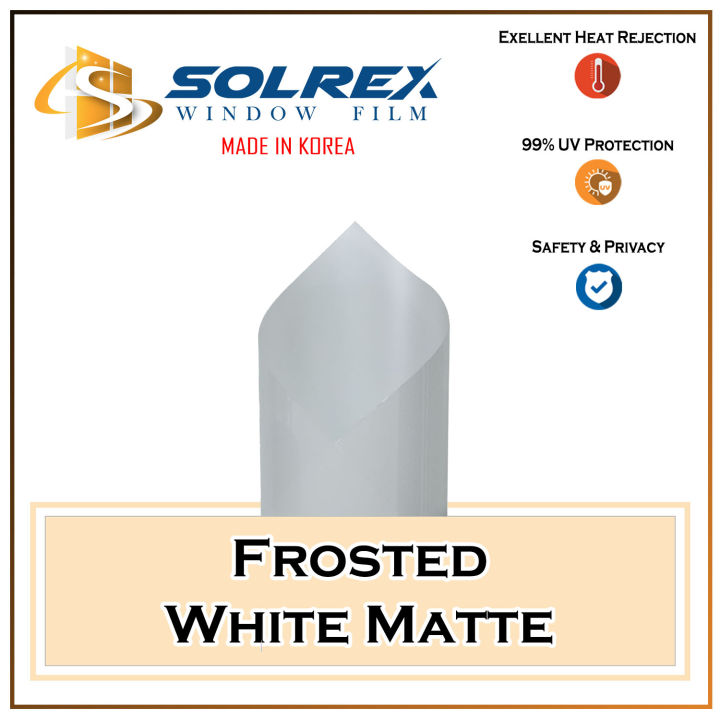 Solrex Window Film (Tint) - Frosted White Matte | Lazada PH