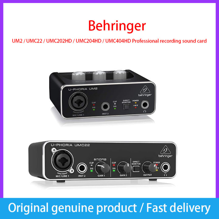 Behringer UM2 / UMC22 / UMC202HD / UMC204HD / UMC404HD Audiophile USB ...