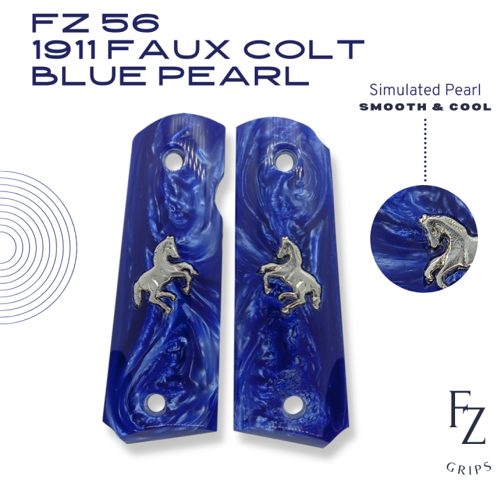 1911 (Standard and Compact) Laser Engraved Custom Hand Grip - FZ 56 ...