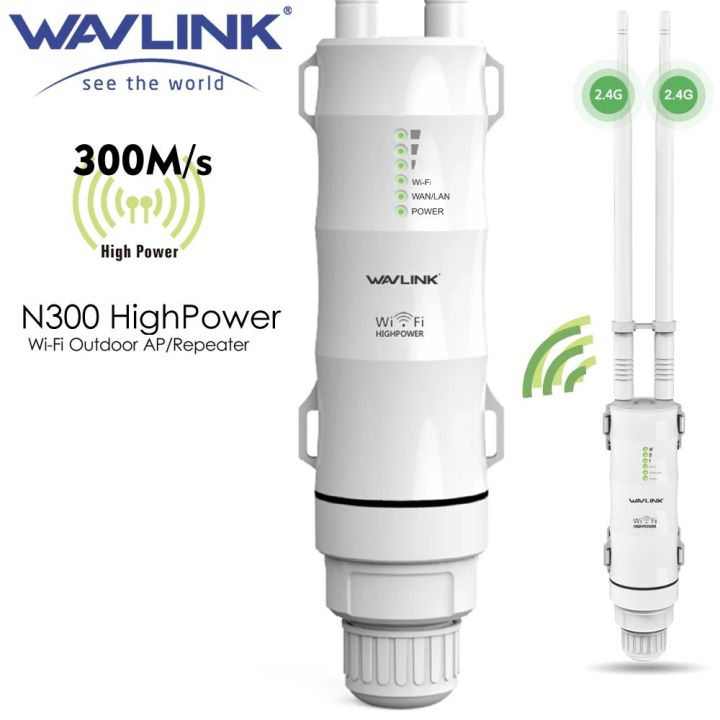 Wavlink N300 High Power Outdoor Weatherproof 30dbm Wireless Wifi Router ...