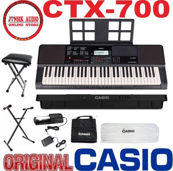 casio ctx700 ct-x700 ctx 700 paket keyboard - PAKET-A | Lazada Indonesia