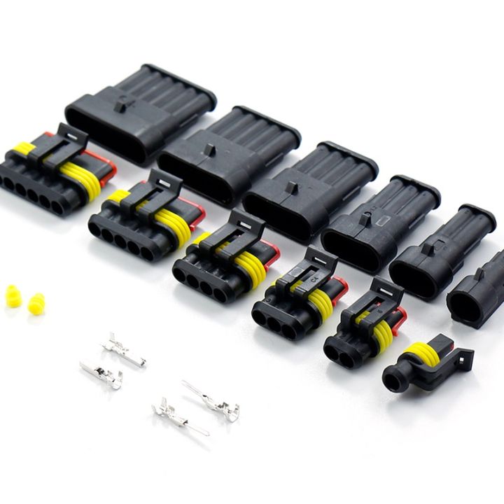 5set Waterproof Connector Car Electrical Wire Connector Cable Kit 1 ...