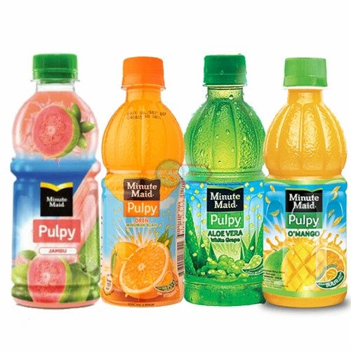 Minute Maid Pulpy Minuman Jus 300 ml 1 Dus Isi 12 Botol All Variant ...