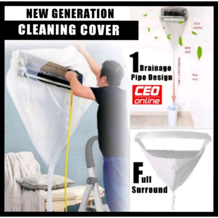 CEO 🇲🇾 Aircond Cleaning Cover Aircond Cleaner Aircond Cleaning Bag Canvas Cleaner Pembersih ...