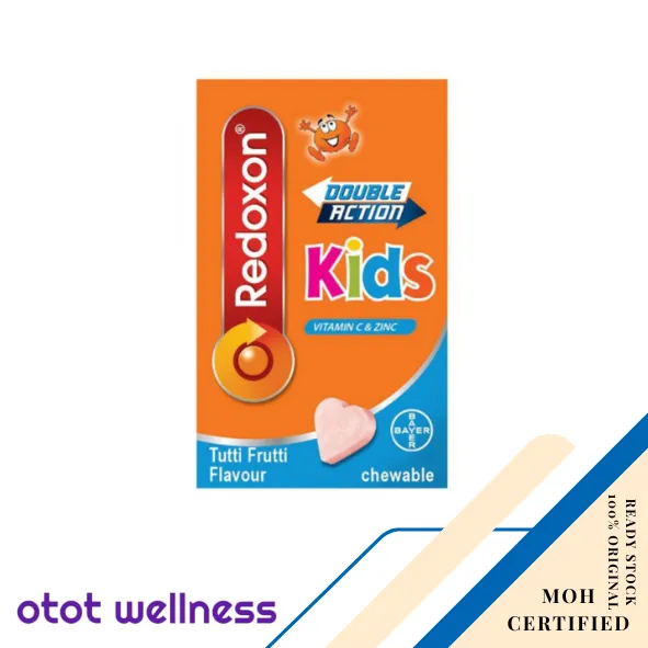 REDOXON KIDS DOUBLE ACTION VITAMIN C & ZINC CHEWABLE TABLET 60’s Tutti ...
