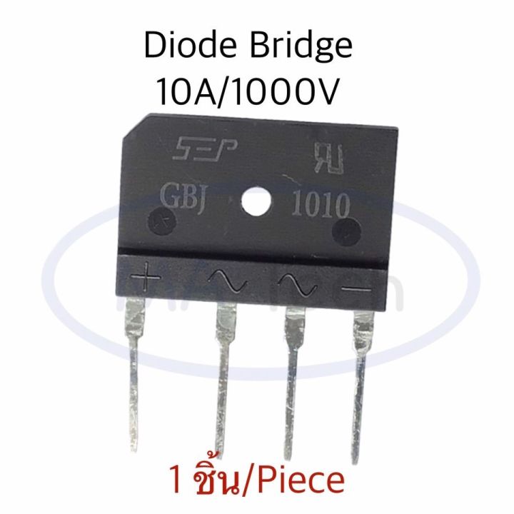 GBJ1010 10A 1000V ไดโอด บริดจ์ 10A/1000V Diode Bridge ไดโอด บริดจ์ 4 ขา ...