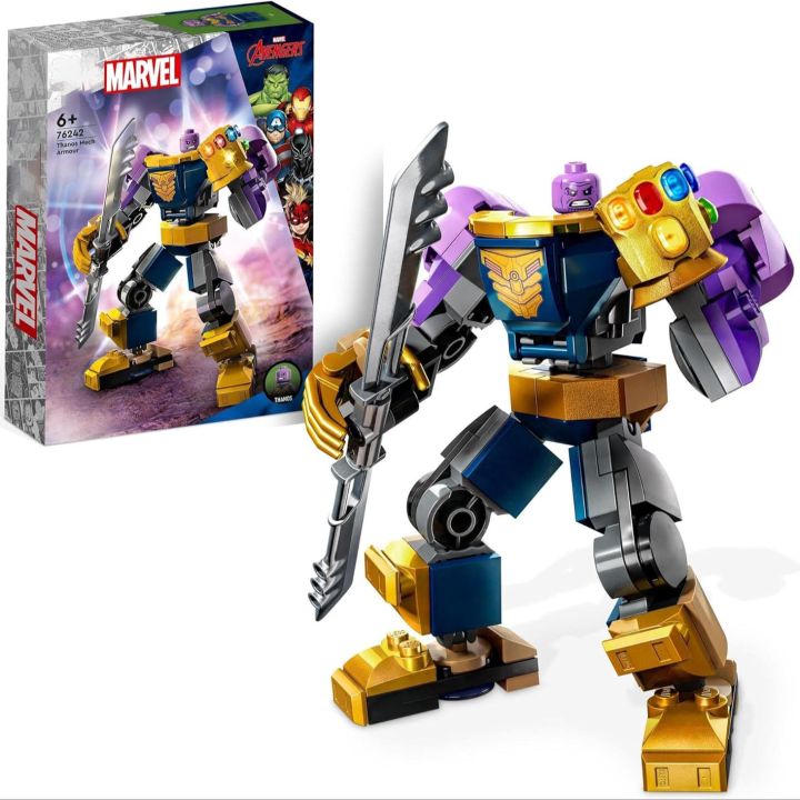 Lego Compatible Super Heroes Marvel Thanos Mech Armour 76242 Building ...