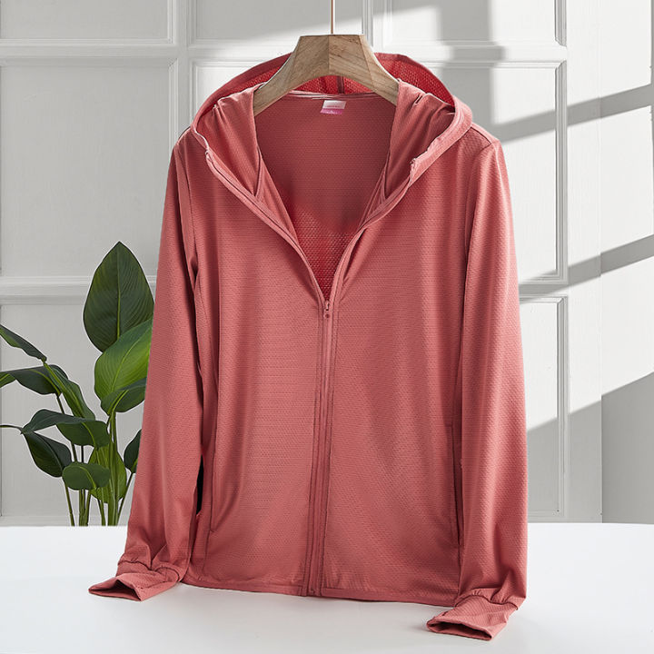 Uniqlo Women AIRism Jacket Windbreaker Outdoors Sun Protection Hooded ...