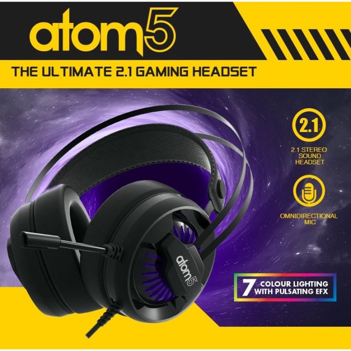 ARMAGGEDDON ATOM 5 / 7 GAMING HEADSET for PC , PHONE , PS4 & LAPTOP ...
