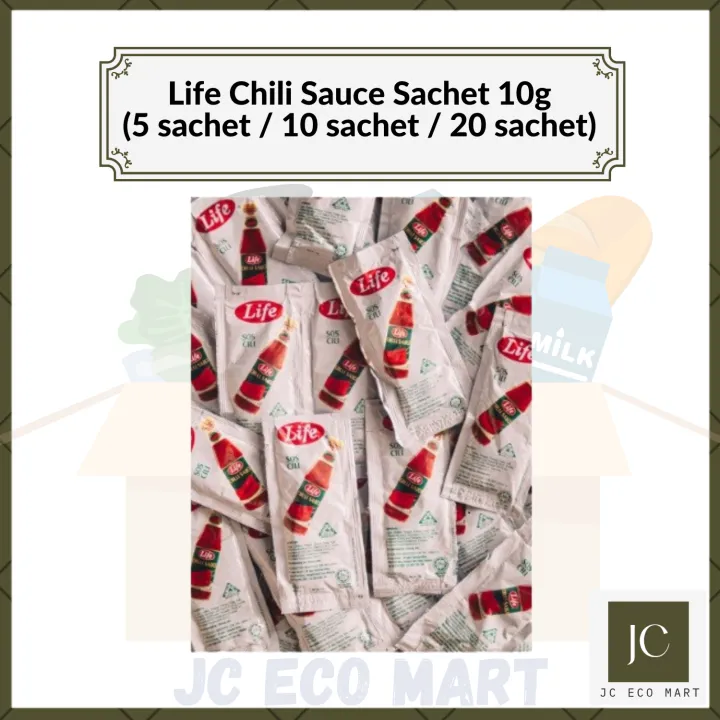 Life Chili Sauce Sachet 10g ( 5 Sachet / 10 Sachet / 20 Sachet ) | Sos ...