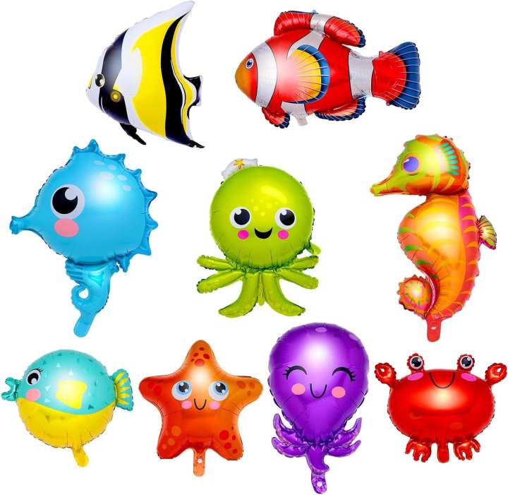 Under The Sea Creature Theme Balloons Party Decorations Ocean Sea ...