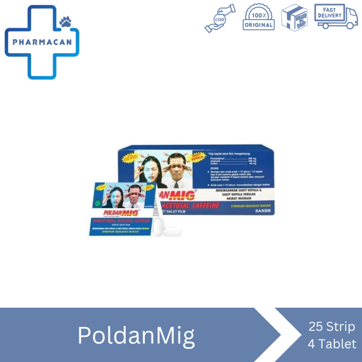 PoldanMig / Poldan Mig Obat Sakit Kepala Strip 4 Tablet | Obat Pereda ...