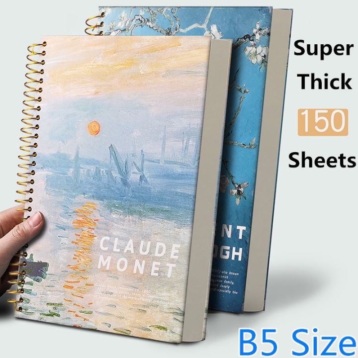 Thick Spiral B5 Notebook with Hardcover Line 302Pages Big Sketchbook ...