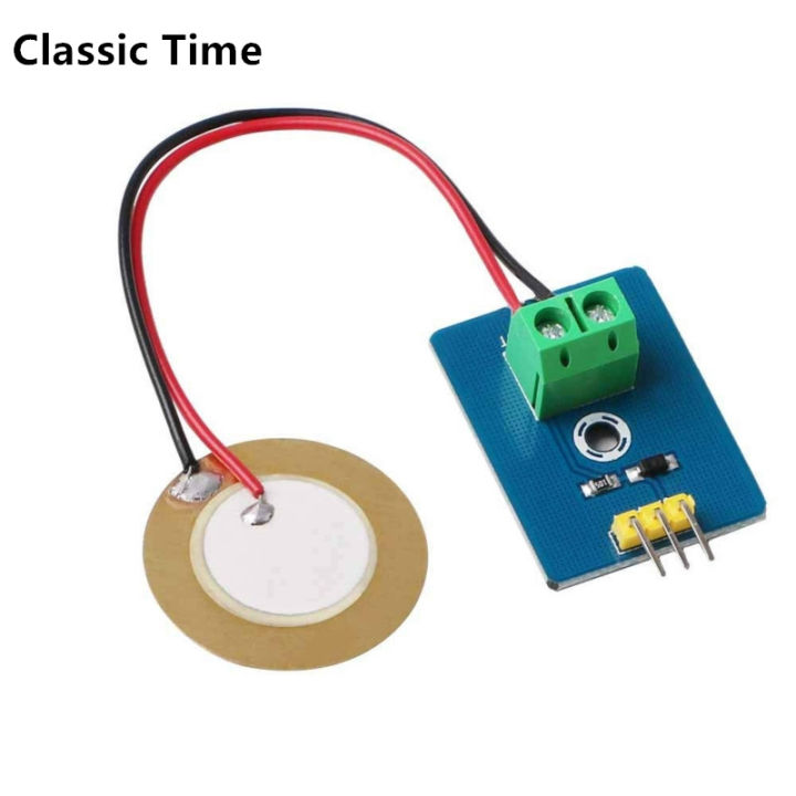 DIY KIT 3.3V/5V Ceramic Piezo Vibration Sensor Module Analog Controller ...