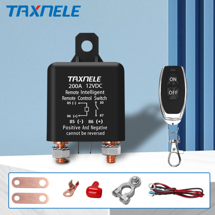 Universal Battery Switch Relay Wireless Remote Control Disconnect Cut ...