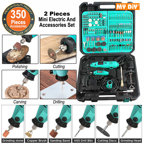 MYDIYHOMEDEPOT - 350pcs Electric Drill Grinder Mini Die Grinder ...