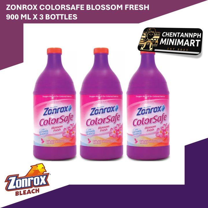 ZONROX ColorSafe Bleach Blossom Fresh 900mL X 3 Bottles | Lazada PH