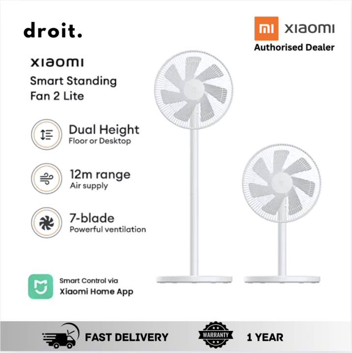 Xiaomi Mi Smart Standing Fan 2 Lite – Powerful airflow, quiet ...