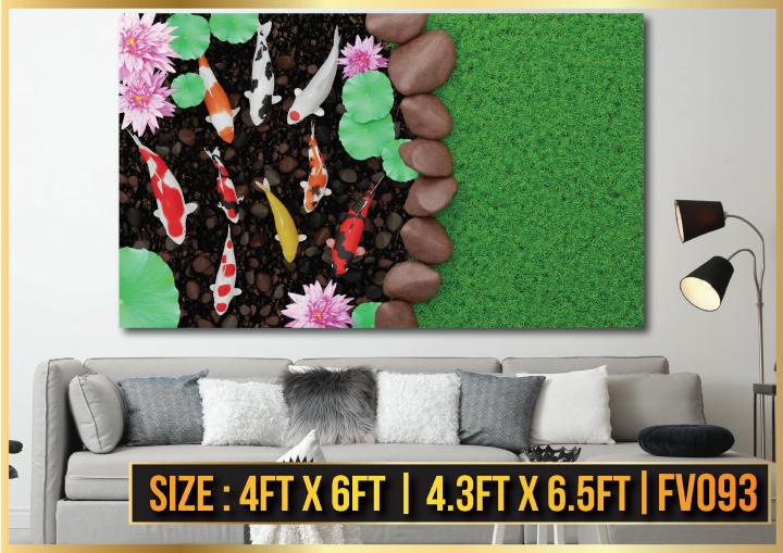 Feng Shui Fish Exclusive Canvas Frame (FV093) | Lazada