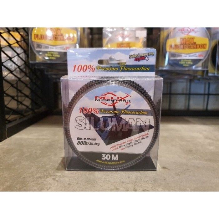 Flash Sale Senar Leader Siluman 80 lb 100% FluroCarbon Relix Nusantara ...