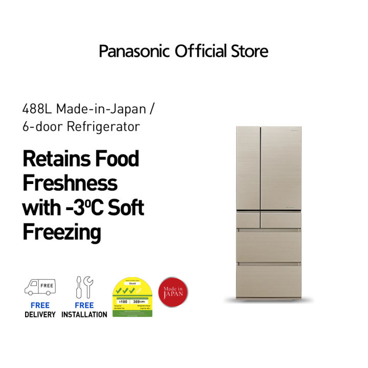 Panasonic NR-F603GT-NS Premium Made in Japan MIJ 6-Door Refrigerator ...