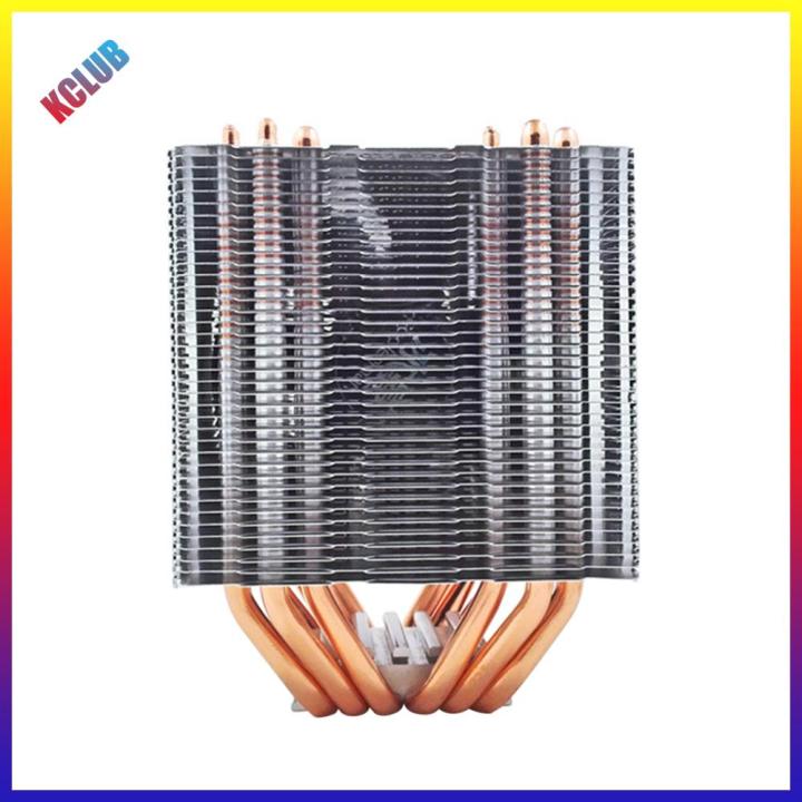 SNOWMAN 6ความร้อนท่อ Cooling สำนักงานพัดลมระบายความร้อน CPU พัดลม4ขา ...