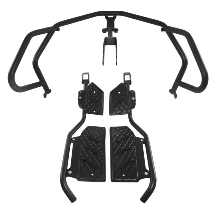 Stainless Steel Upper Lower Engine Bumper Guard Crash Bar Engine Frame ...