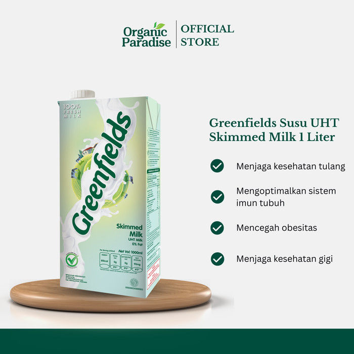Susu Greenfields Susu UHT Skimmed Milk 1 Liter | Lazada Indonesia