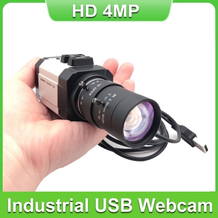 HD 4MP 30Fps 2560X1440 Industrial USB Webcam 5-50Mm Varifocal CS With ...