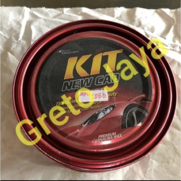 Kit Kaleng Merah New Car Paste Wax Poles Kompon Compound Mobil Motor ...