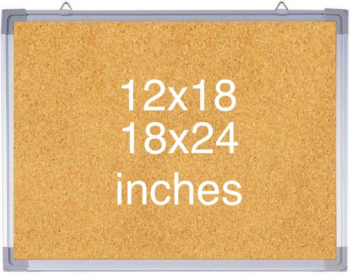 12x18 and 18x24 Cork Board Bulletin Board Pin board Home Decor | Lazada PH