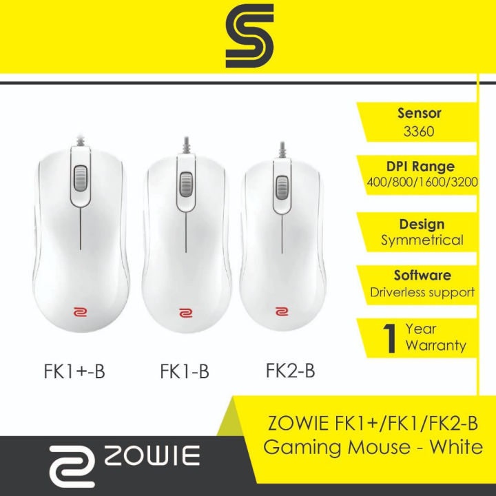 ZOWIE FK1+-B | FK1-B | FK2-B Gaming Mouse - White | Lazada