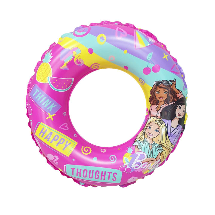 Barbie 24-inch Swim Ring 2024 Outdoor Inflatable Water Pool Floating ...