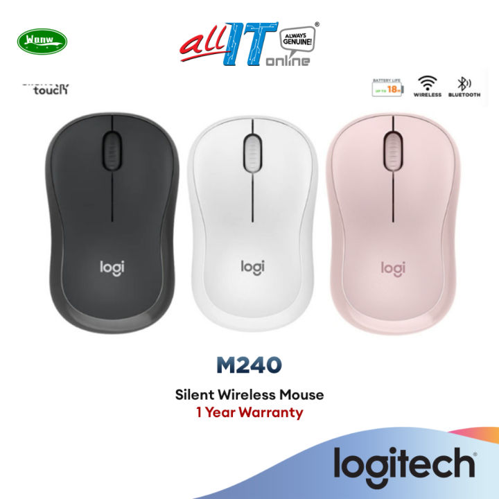 Wanwei Logitech M240 Silent Bluetooth Mouse | Lazada