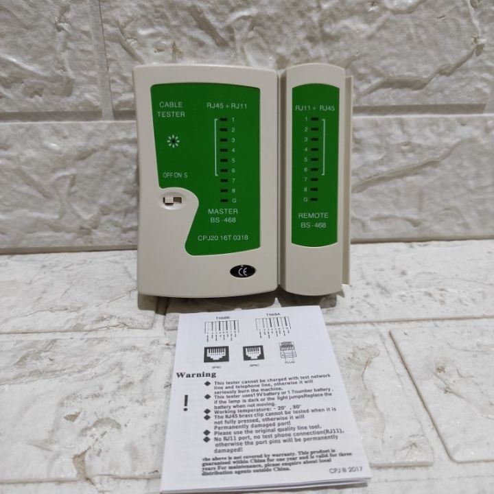 LAN TESTER RJ45 RJ11 ALAT TESTER KONEKSI LAN LAN TESTER KABEL TESTER ...