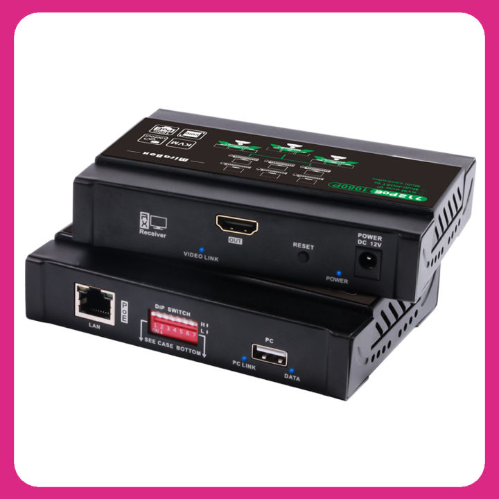 Mirabox 1080P60Hz KVM Extender over IP With Loopout Seamless KVM ...