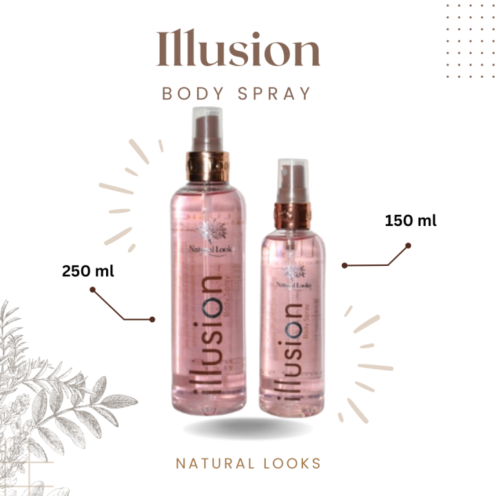 Natural Looks Body Spray Illusion (250ml) | Lazada