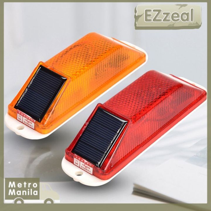 Solar Warning Blinker Light Construction Warning Barricade Hazard Light ...