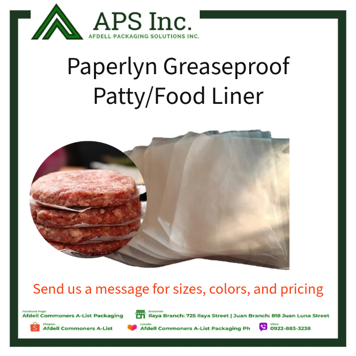 1000pcs Paperlyn HD Virgin Plastic for Burger Patty Separator Food ...