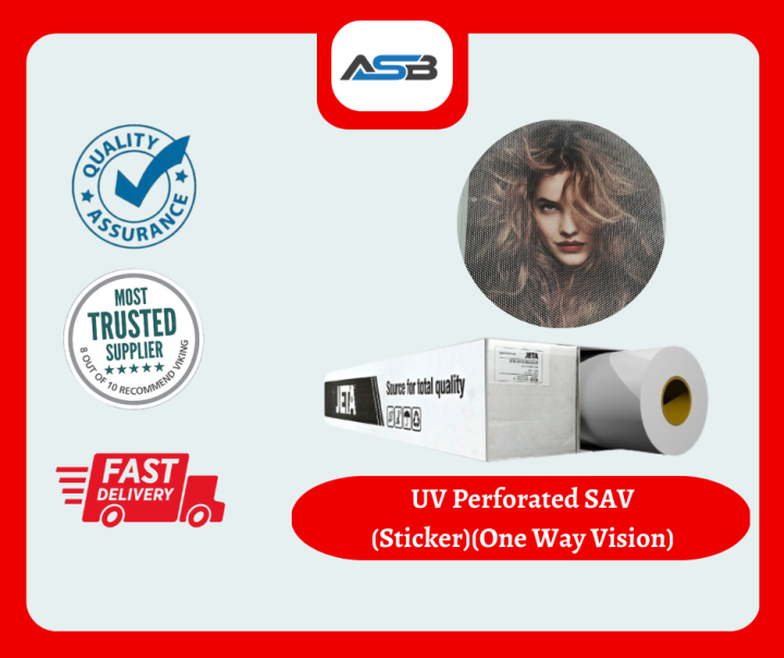 UV MESH perforated sticker, one way vision sticker. INKJET printing use ...