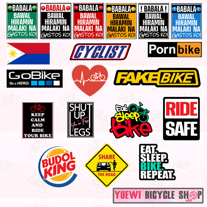 Bicycle/Motorcycle Meme Sticker/Stickers | Lazada PH