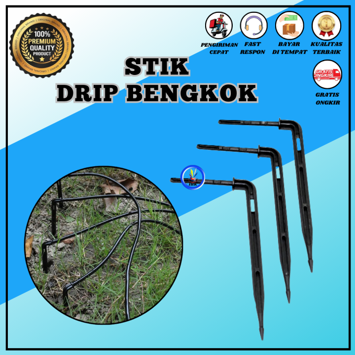 10 STIK DRIP STICK BENGKOK 5MM IRIGASI TETES SELANG PE SPRINKLER ...