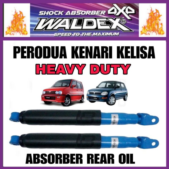 Perodua Kelisa Kenari Waldex Heavy Duty Absorber Rear ( belakang ) Oil ...