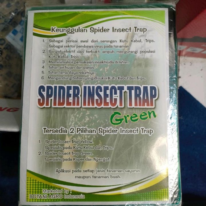 Spider Insect Trap Hijau 100 Lembar Perangkap Ngengat dan Kaper ...