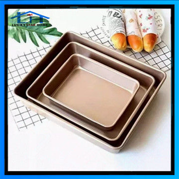 Rectangle Cake Pan, Non-Stick Loaf Pan Deep Dish Bakeware for Oven ...