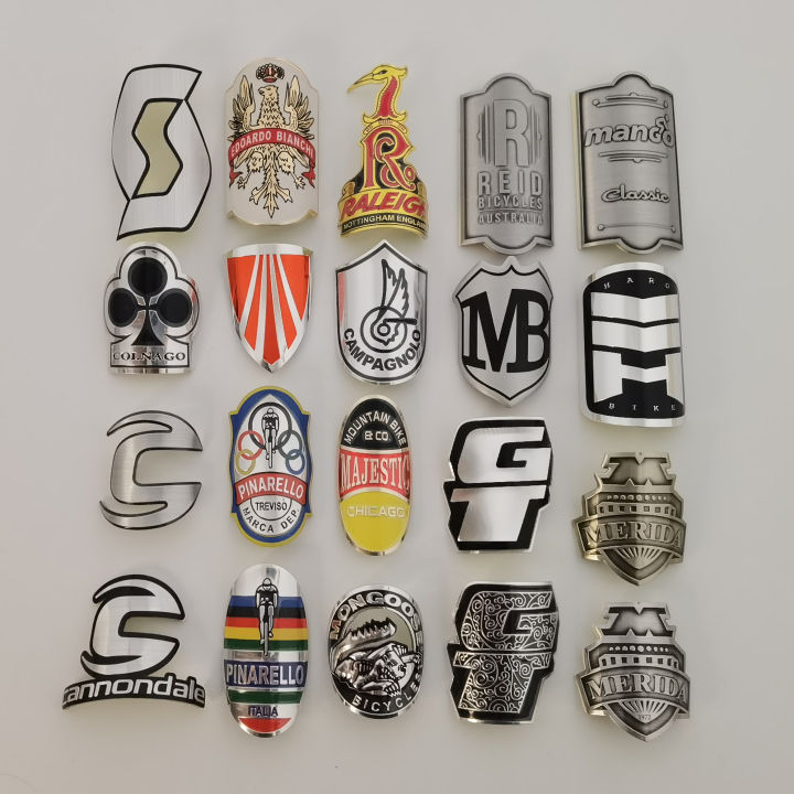 Bike Head Badge Aluminum Decals Stickers For MTB BMX Folding Bicycle ...